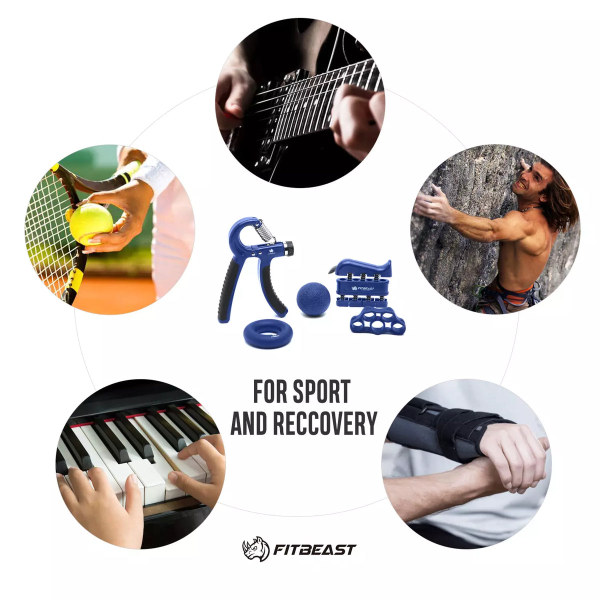 Hand Grip Strengthener Set – Build Muscles and Improve Grip Strength ...