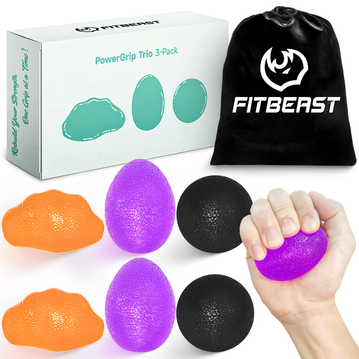 Adjustable Hand Grip Strengthener Workout Kit - FitBeast