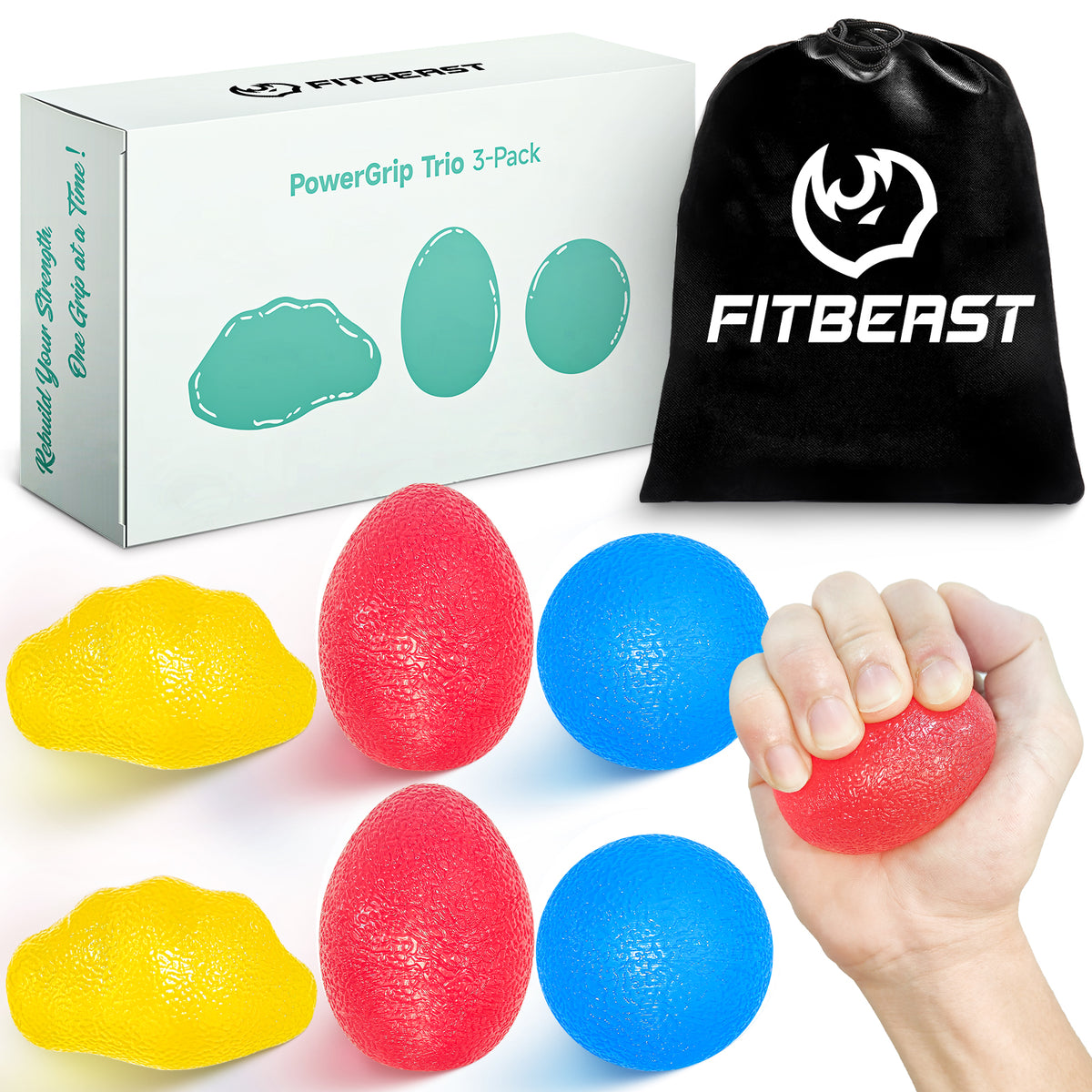 Adjustable Hand Grip Strengthener Workout Kit - FitBeast