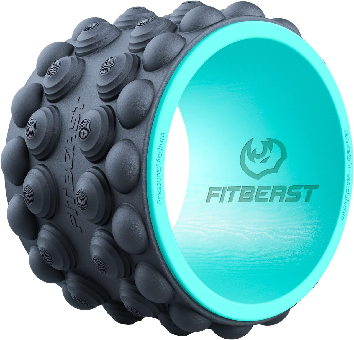 FitBeast Back Roller, Back Wheel Foam Roller - Targeted Muscle Roller